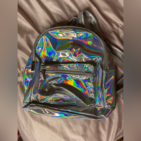 Bags | Holographic Backpack | Poshmark